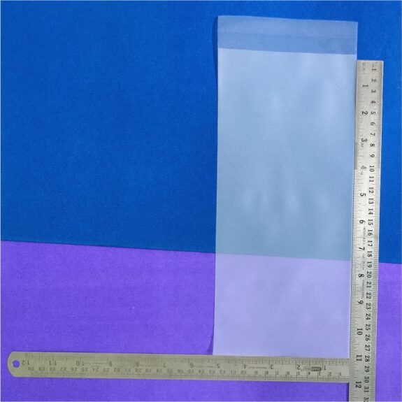 Pathology Test Jacket Transparent Embossed, Size 5″x11″