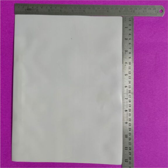 Plastic File with Clip and Pocket Milky White, Size 9″x12″