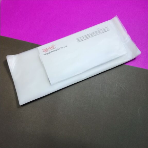 Pathology Test Jacket Transparent Embossed, Size 5″x11″