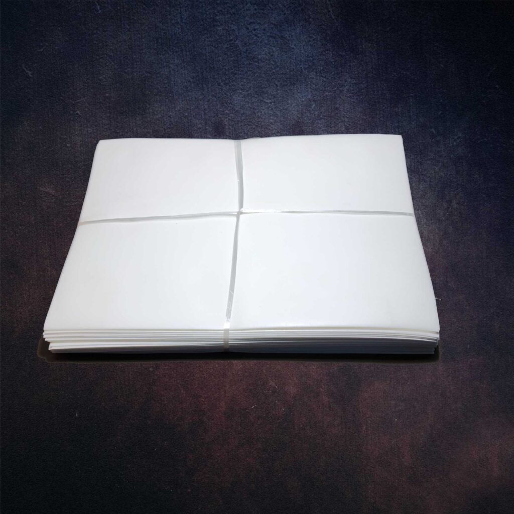 Plastic File with Clip and Pocket Milky White, Size 9″x12″