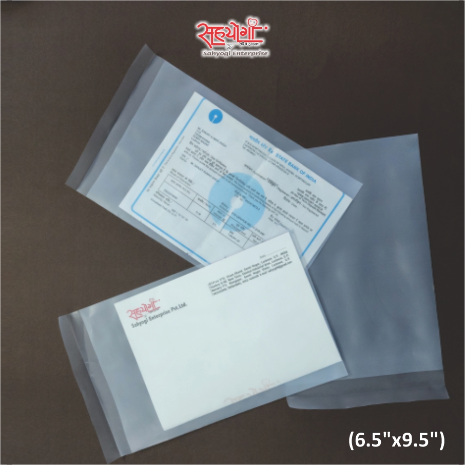 Premium Envelope and Covers Transparent Plain, 6.5″X9.5″